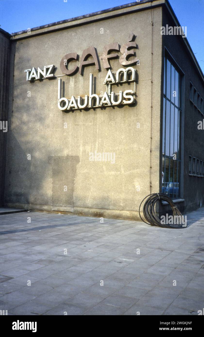 RECORD DATE NOT STATED Tanz CafÃ am Bauhaus, Bauhaus Dessau, DDR, April ...