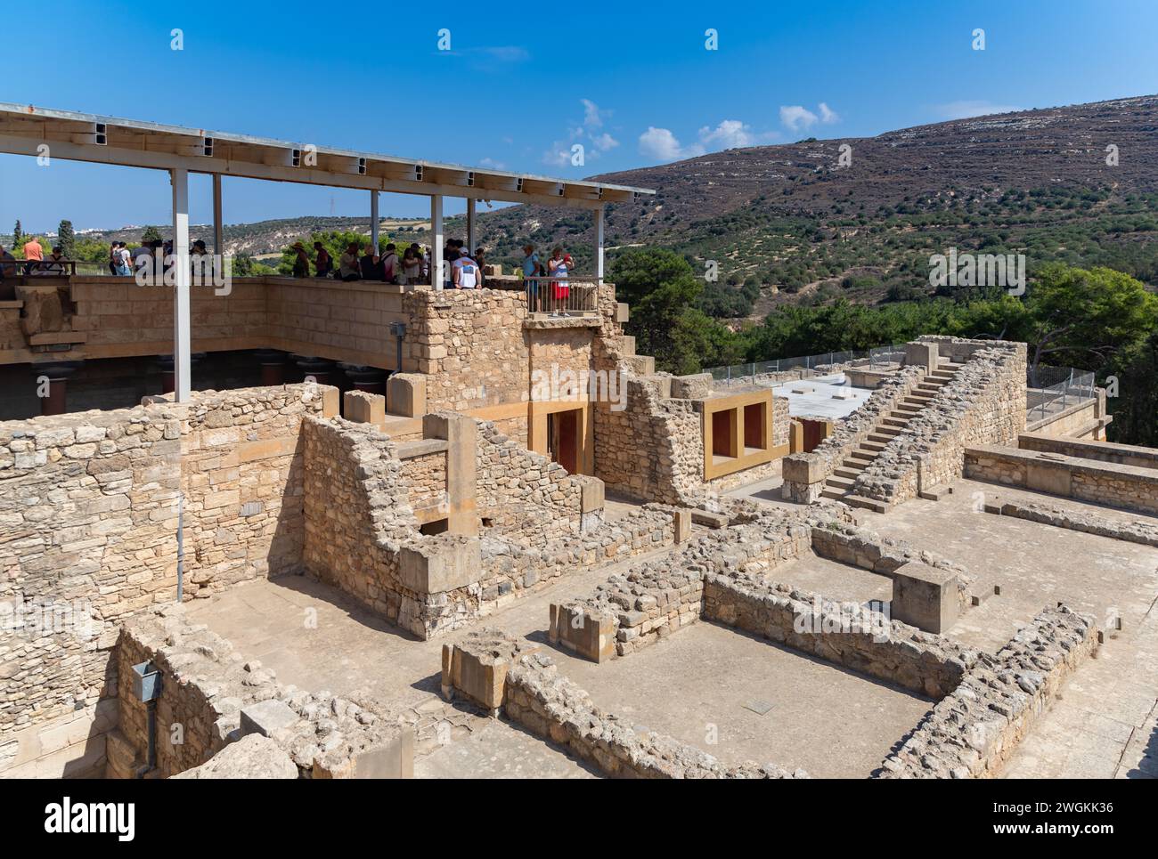 Palace Complex At Knossos East Wing Stairwell