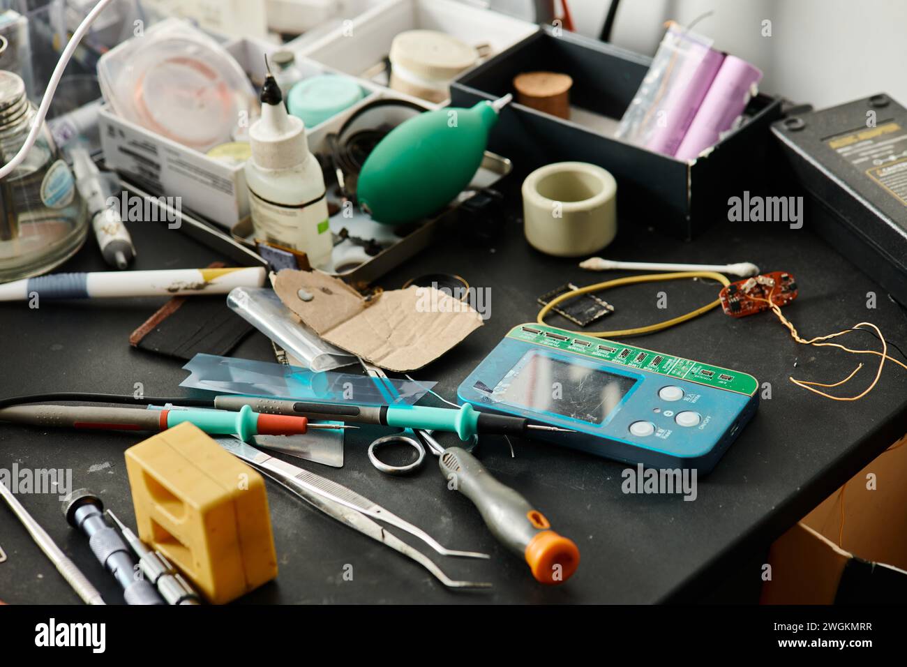 different equipment and tools for diagnostics of electronic devices in ...
