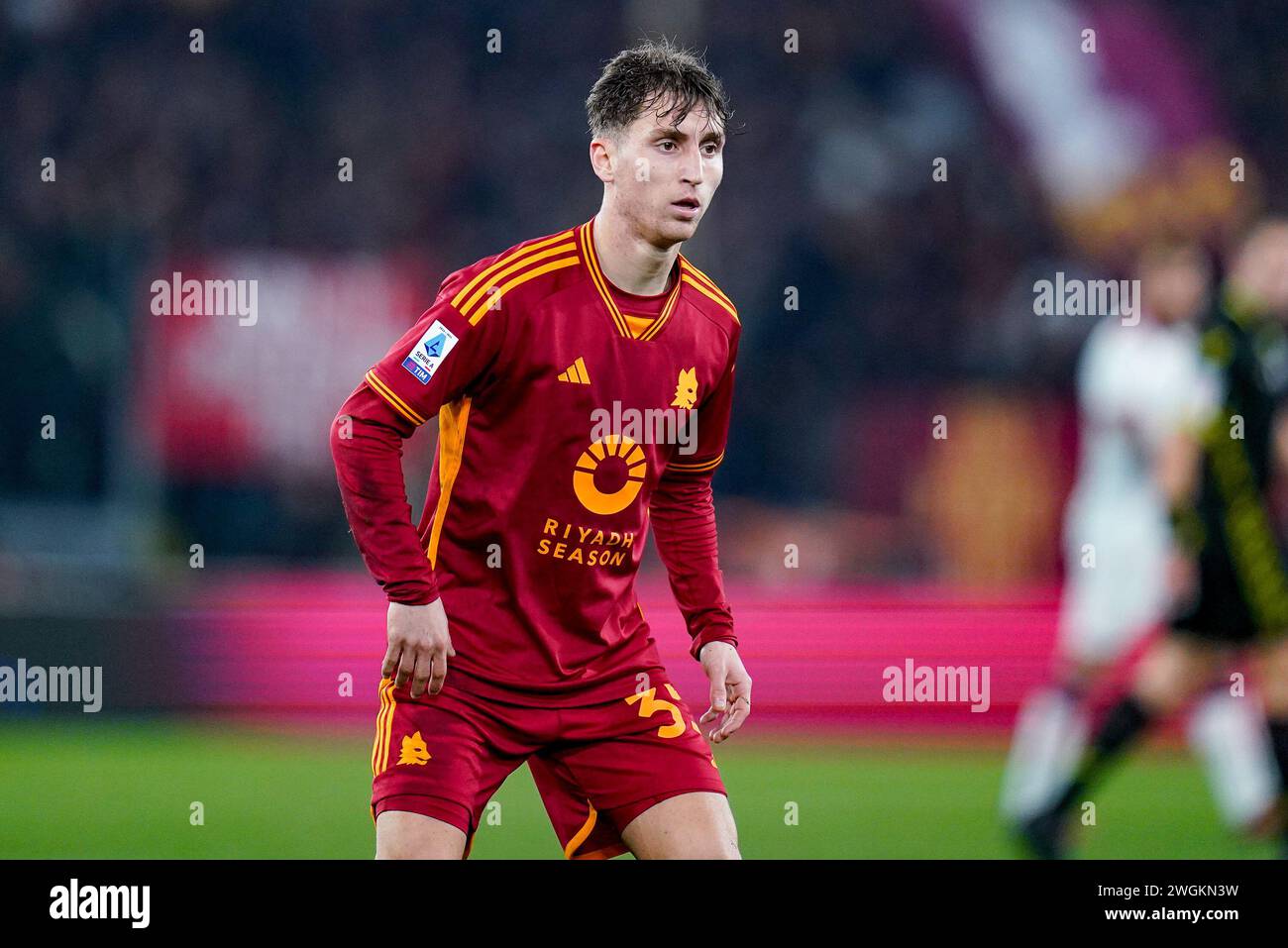 Rome, Italy. 05th Feb, 2024. Tommaso Baldanzi of AS Roma during the ...