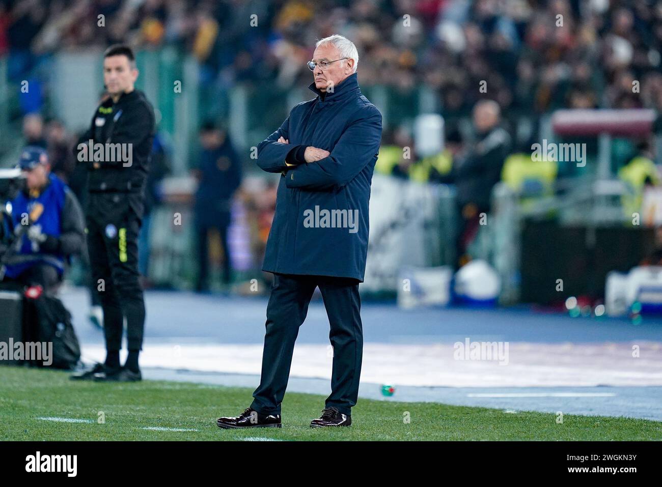Rome, Italy. 05th Feb, 2024. Claudio Ranieri head coach of Cagliari ...