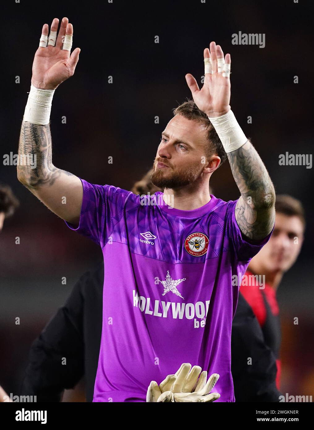 Brentford goalkeeper Mark Flekken after the Premier League match at the ...