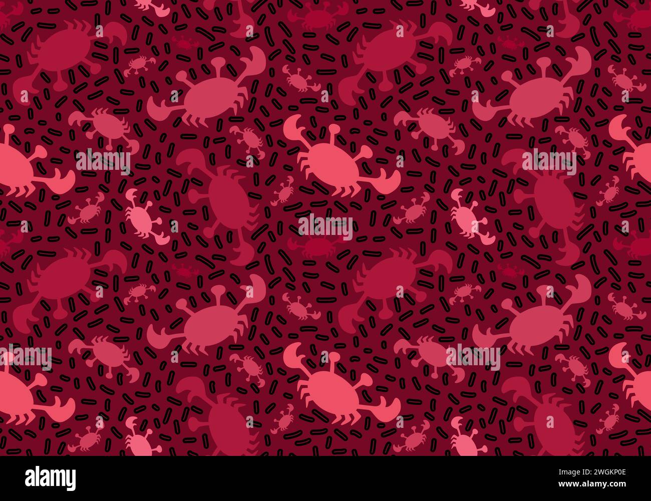 Seamless animals seamless crabs pattern for wrapping paper and fabrics ...