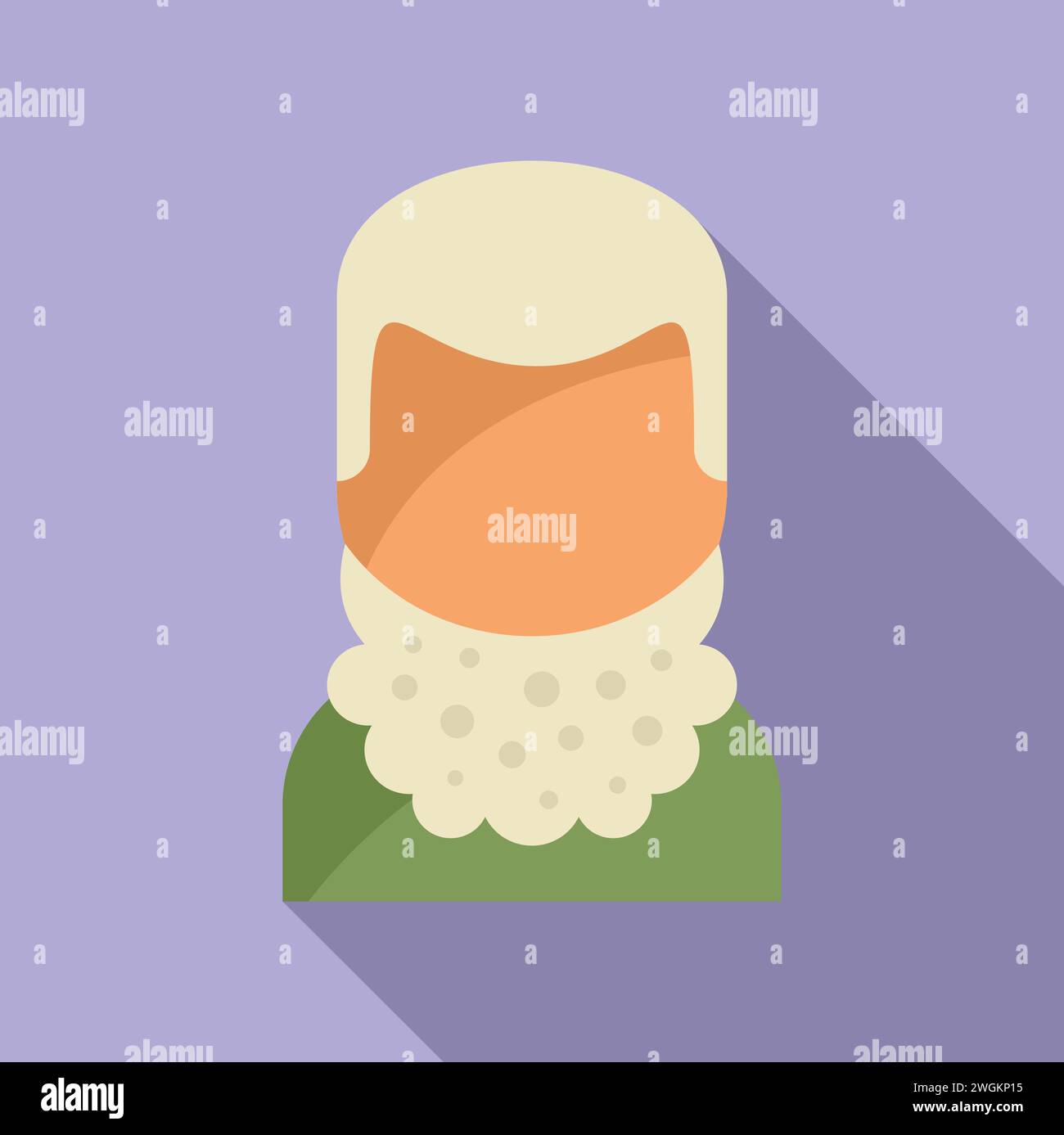 Elderly man long beard portrait Stock Vector Images - Alamy