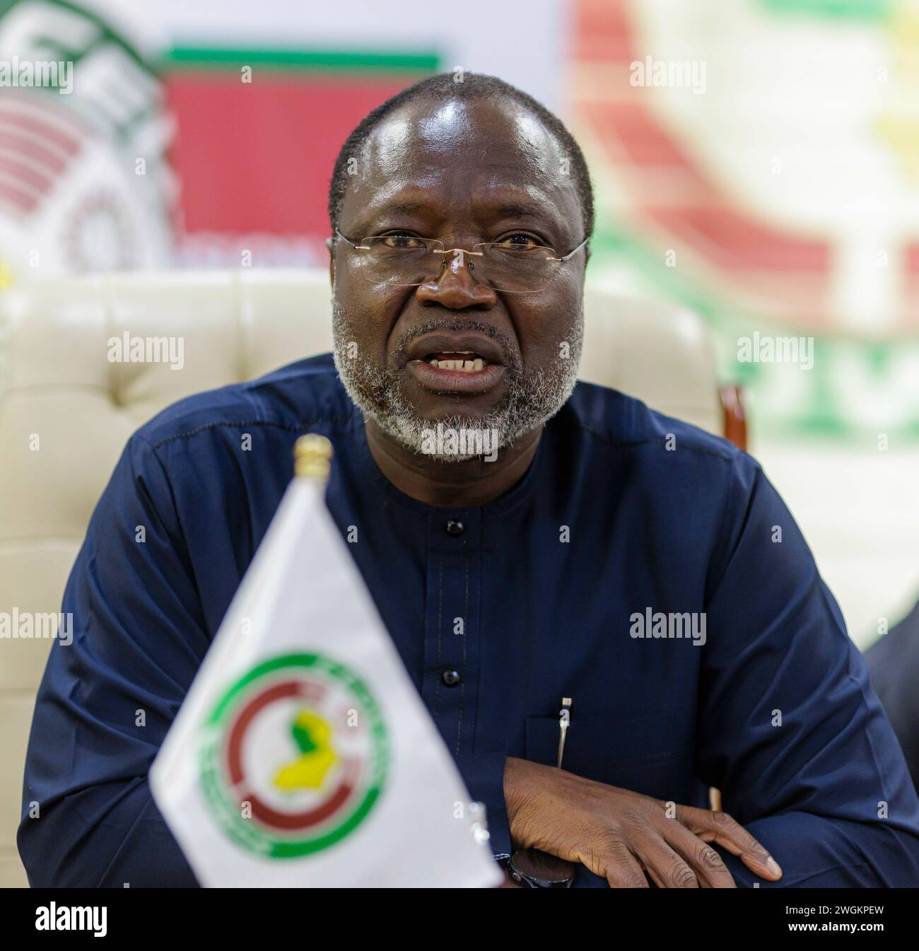 Omar Alieu Touray, President of the ECOWAS Commission, Abouja, February ...