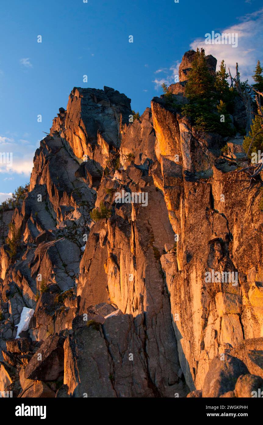 Granite ridge on The Lakes Lookout Trail, Elkhorn National Scenic Byway ...
