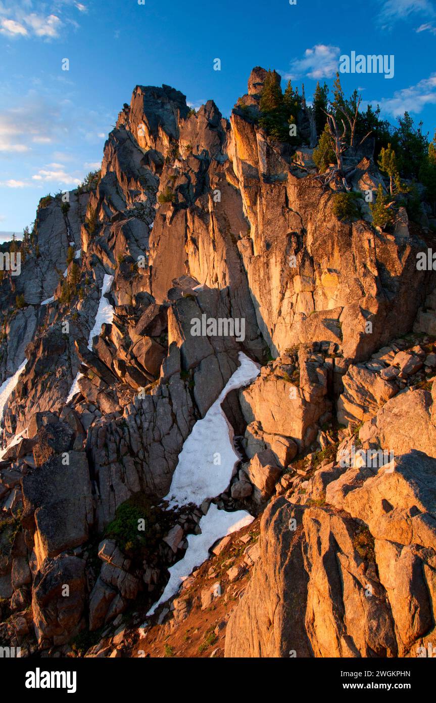 Granite ridge on The Lakes Lookout Trail, Elkhorn National Scenic Byway ...