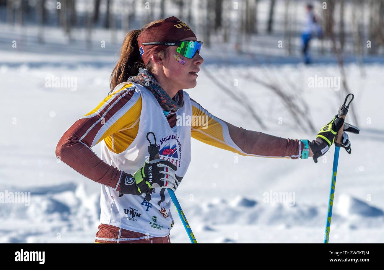 February 04, 2024: University of WyomingÕs, Sammy Veauthier, following ...