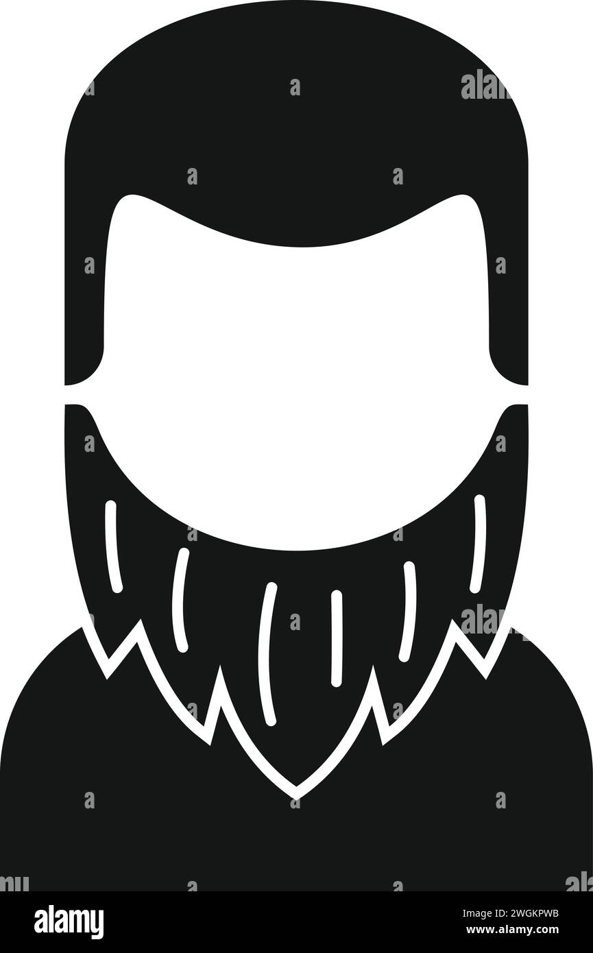 Model male portrait icon simple vector. Individual aged. Style face ...