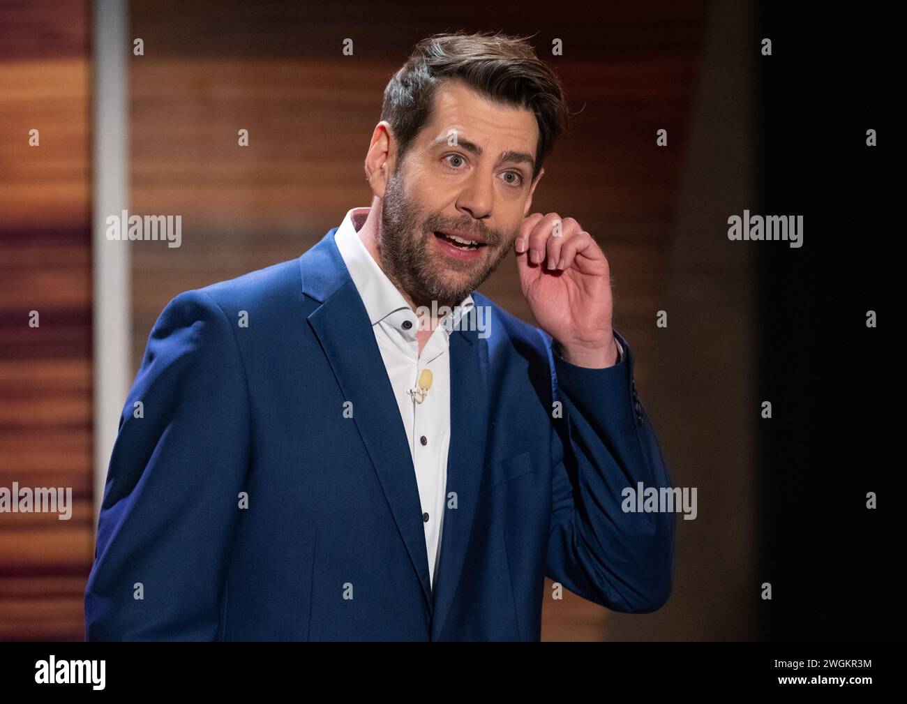 Munich, Germany. 05th Feb, 2024. Claus von Wagner stands in a TV studio ...