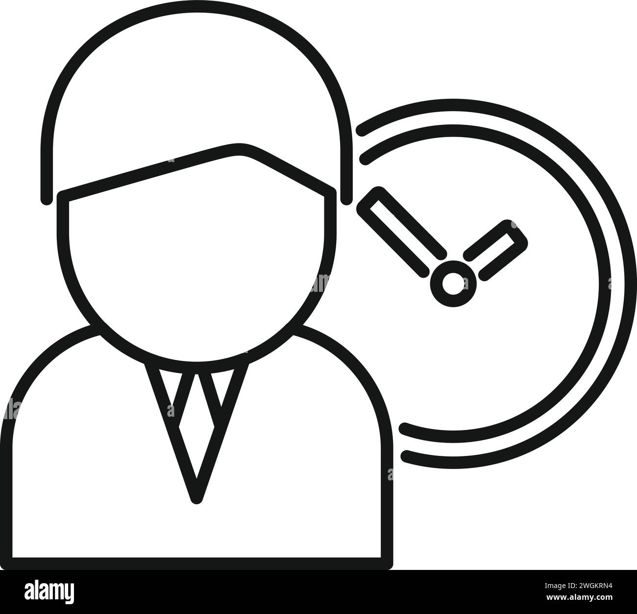 Gear plant digital icon outline vector. Finance monitor. Human person ...