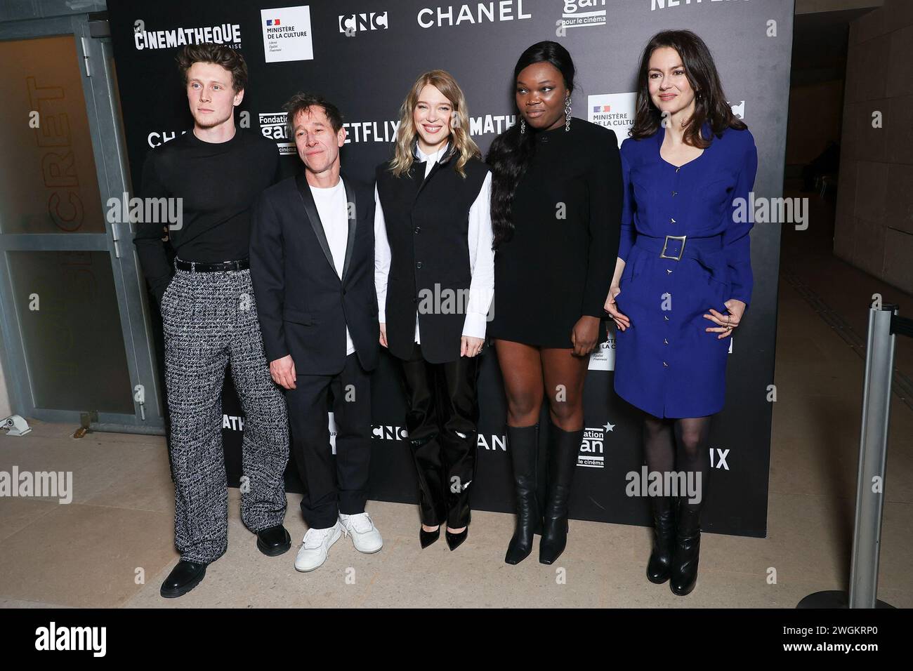 Paris, France. 05th Feb, 2024. George MacKay, Bertrand Bonello, Lea ...