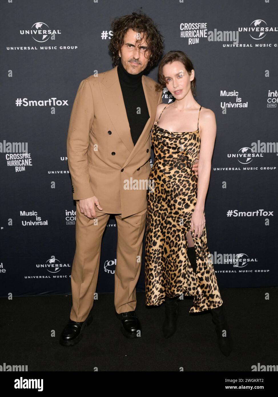 Hollywood, California, USA. 04th Feb, 2024. Stephan Moccio and Jeanne ...