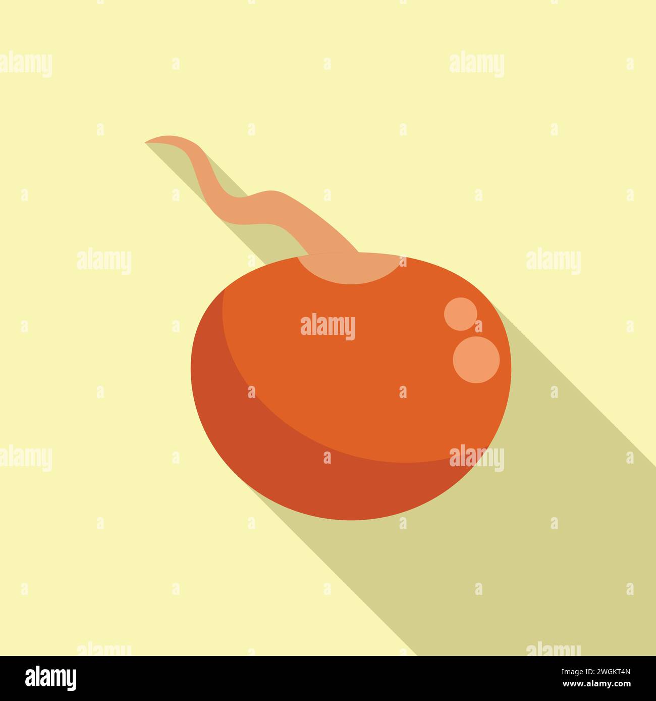 Grow lentil seed icon flat vector. Eco farming plant. Dry pulse meal ...