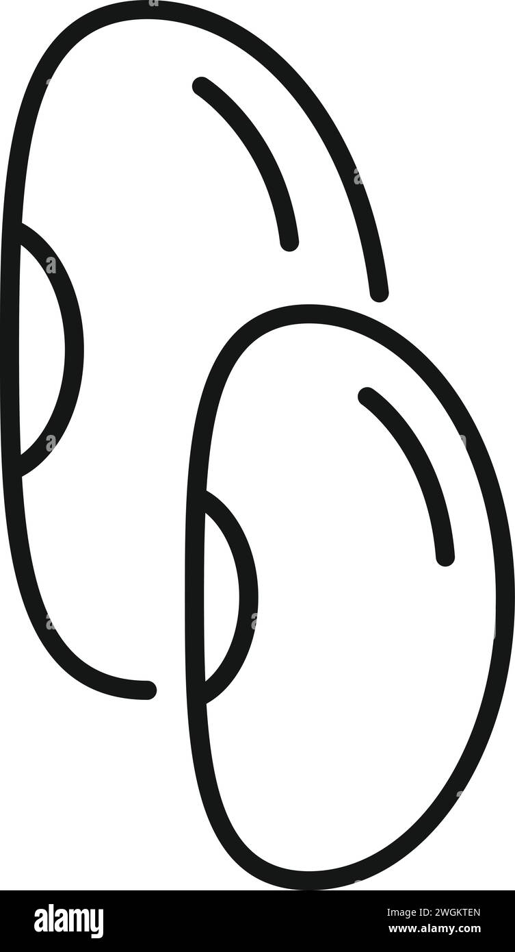 Cereal culture lentil icon outline vector. Nutrition agriculture ...