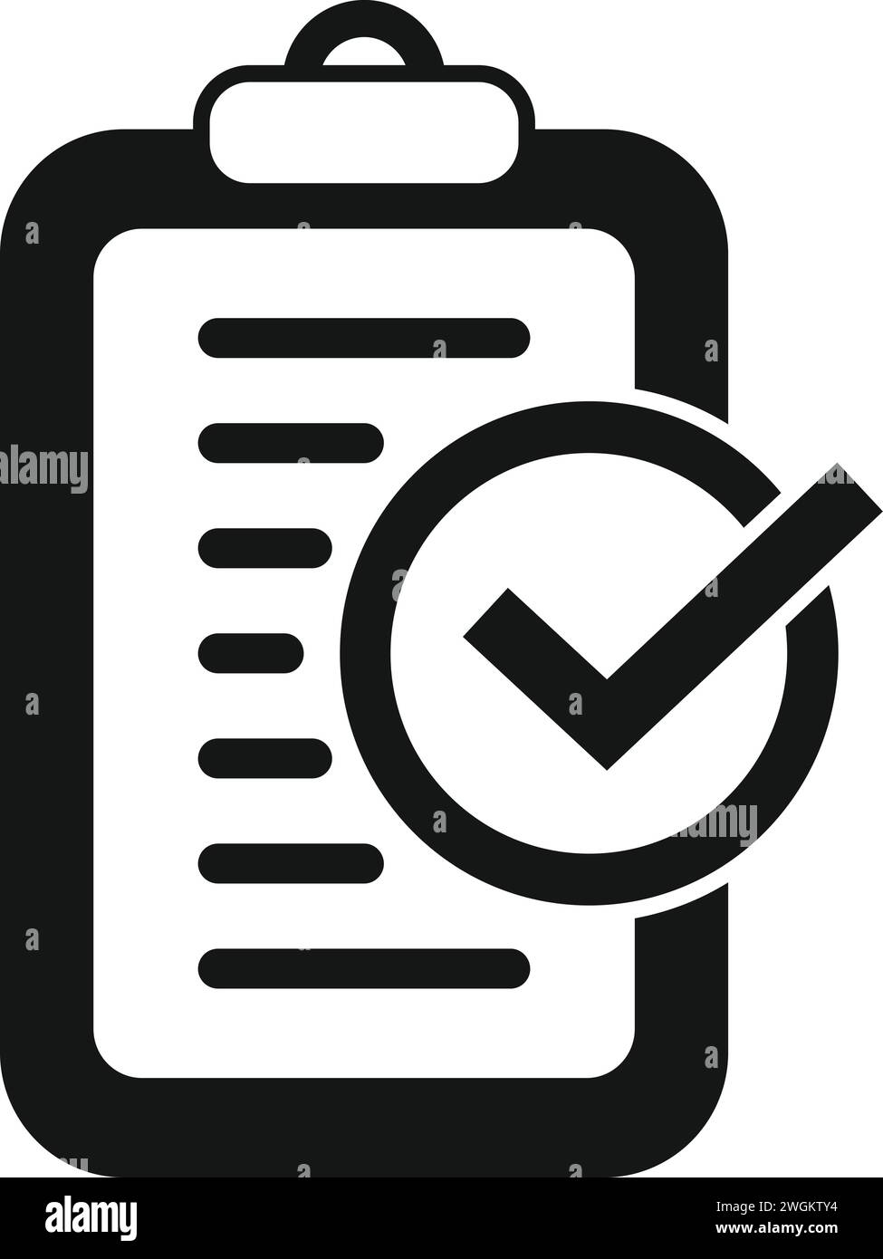 Approved clipboard icon simple vector. Review research. Vision focus ...