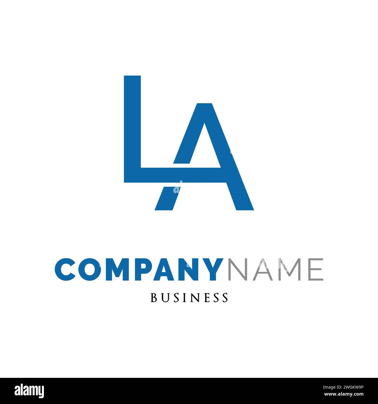 Initial Letter LA Icon Logo Design Template Stock Vector Image & Art ...