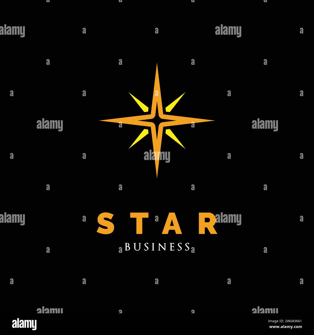 Star icon logo hi-res stock photography and images - Alamy