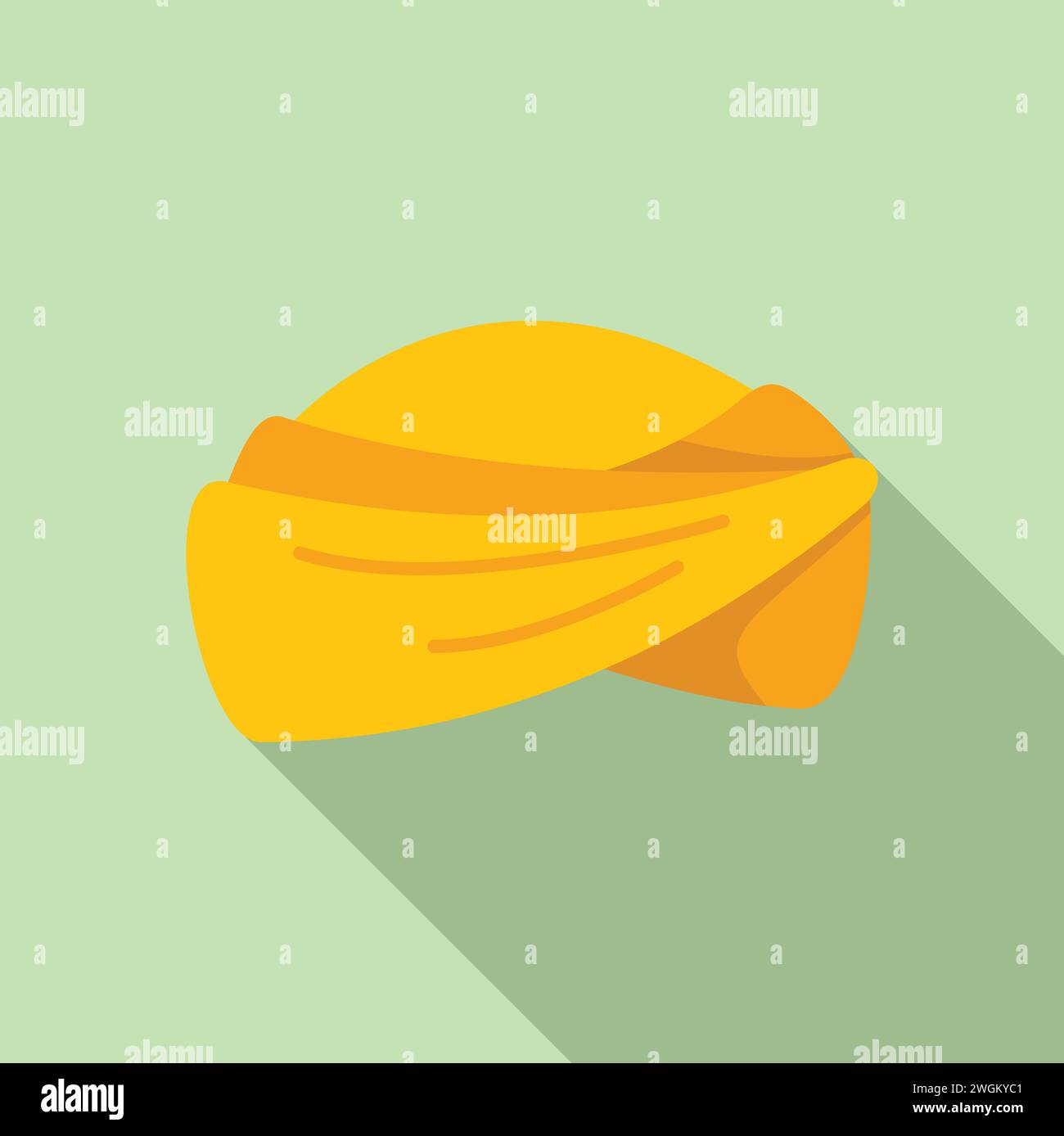 Culture east turban icon flat vector. Cultural costume. Muslim asian ...