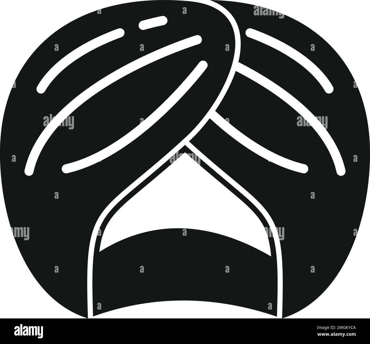 Arabic turban accessories icon simple vector. Costume desert. Muslim ...