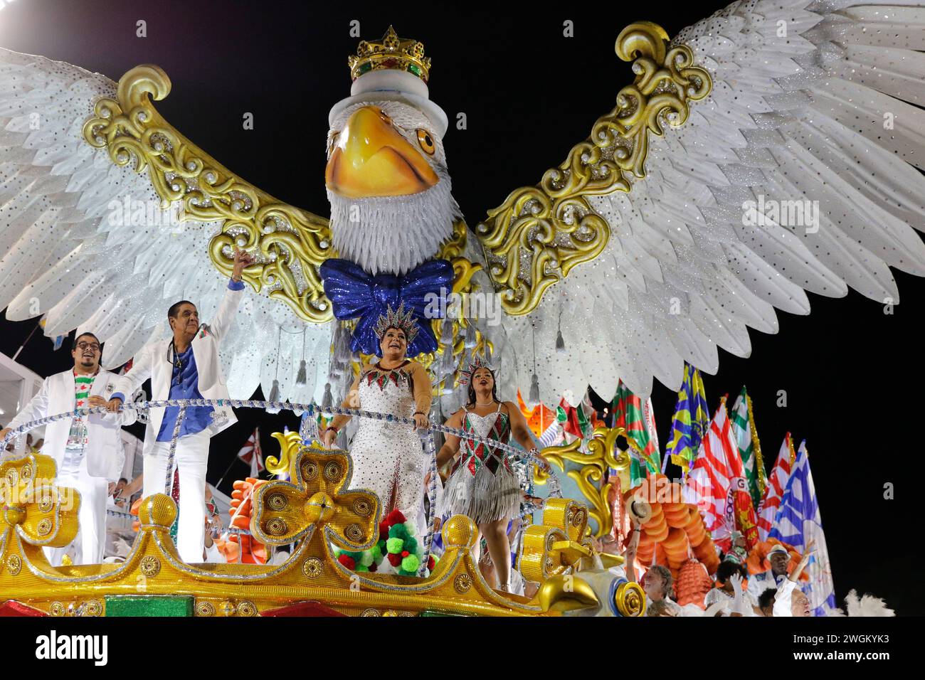 Samba school parade in the Sambodromo. Rio de Janeiro Carnival ...