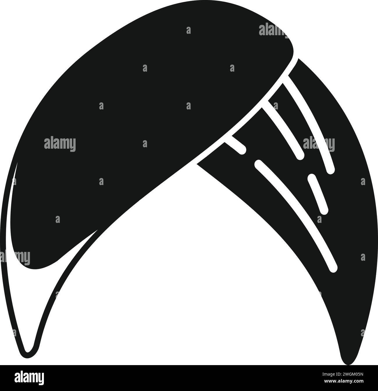 Religion turban icon simple vector. Head east religion. Muslim asian ...