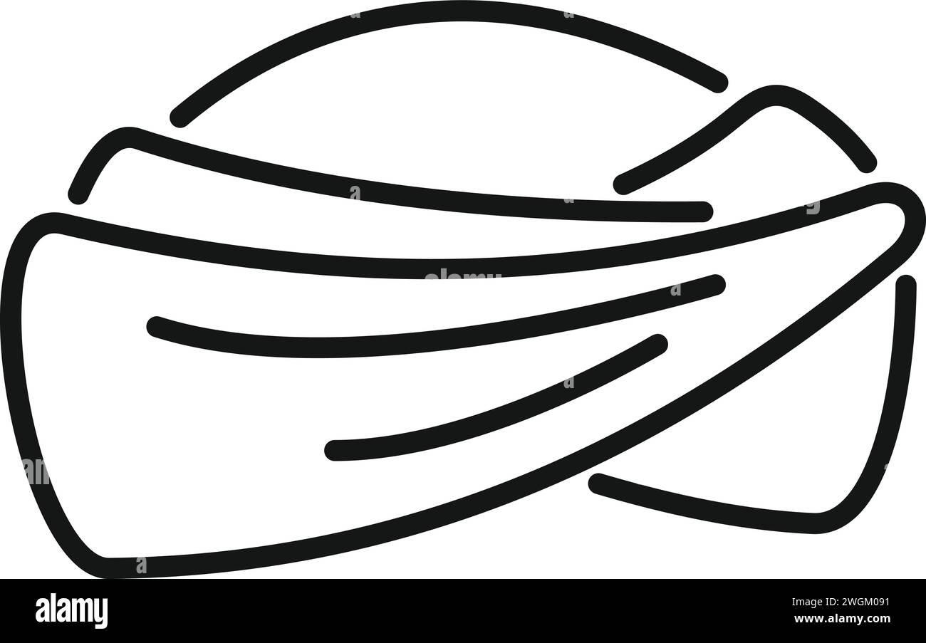 Culture east turban icon outline vector. Cultural costume. Muslim asian ...