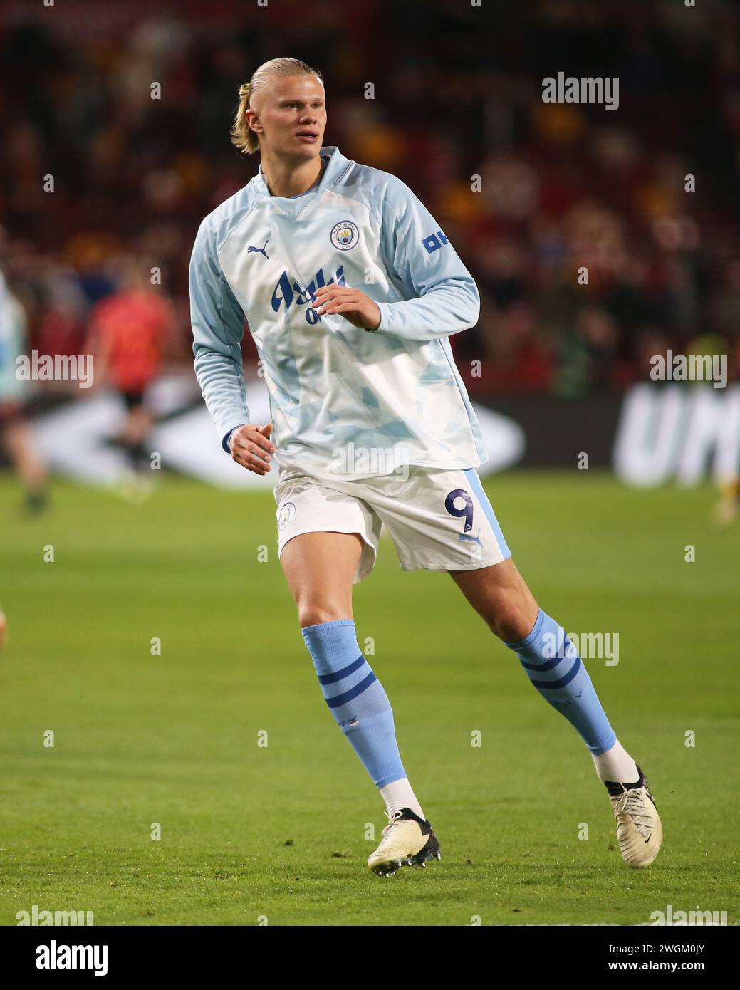 London, UK. 05th Feb, 2024. London, February 5th 2024: Erling Haland of ...