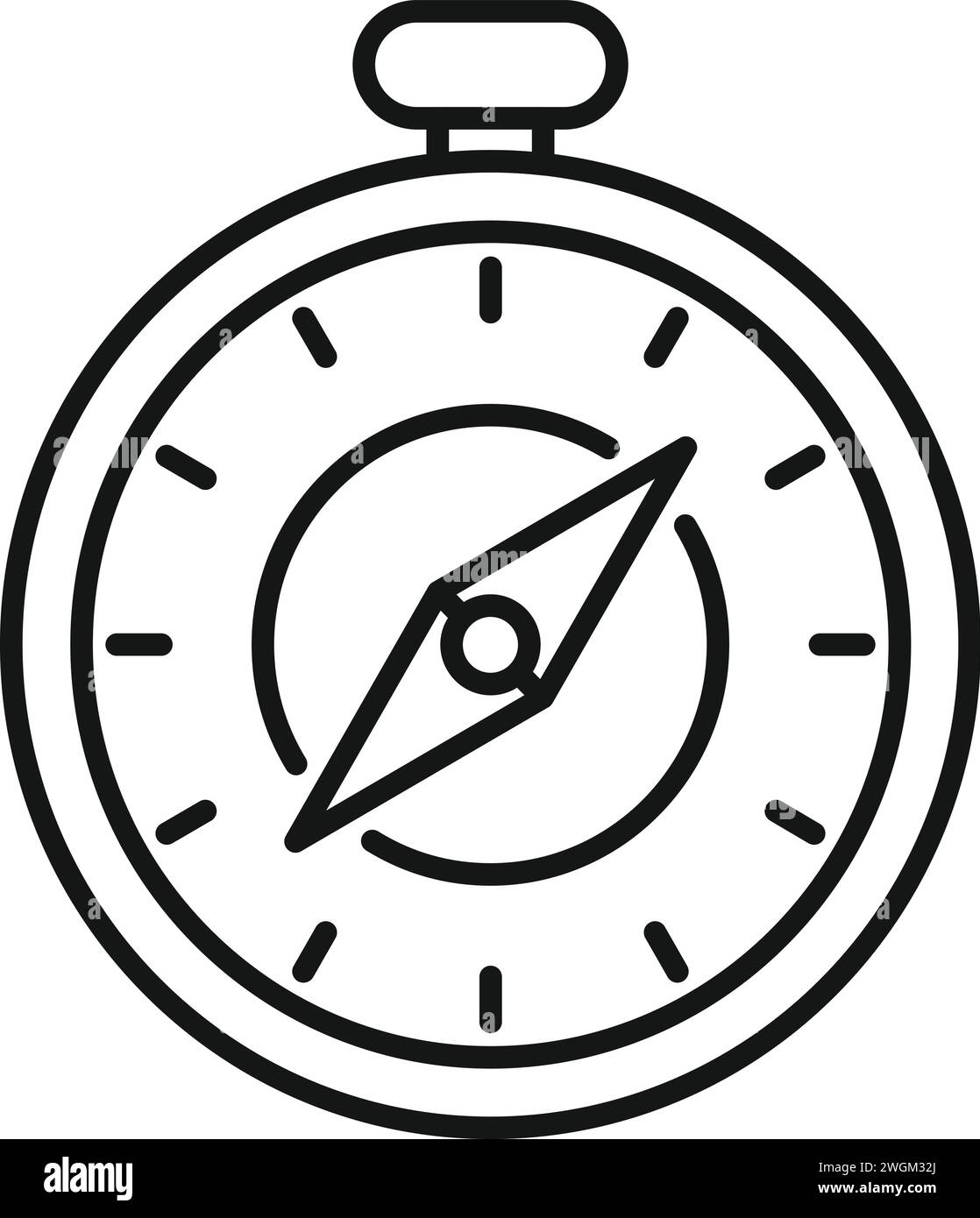 Travel compass icon outline vector. Protection safety health. Happy ...