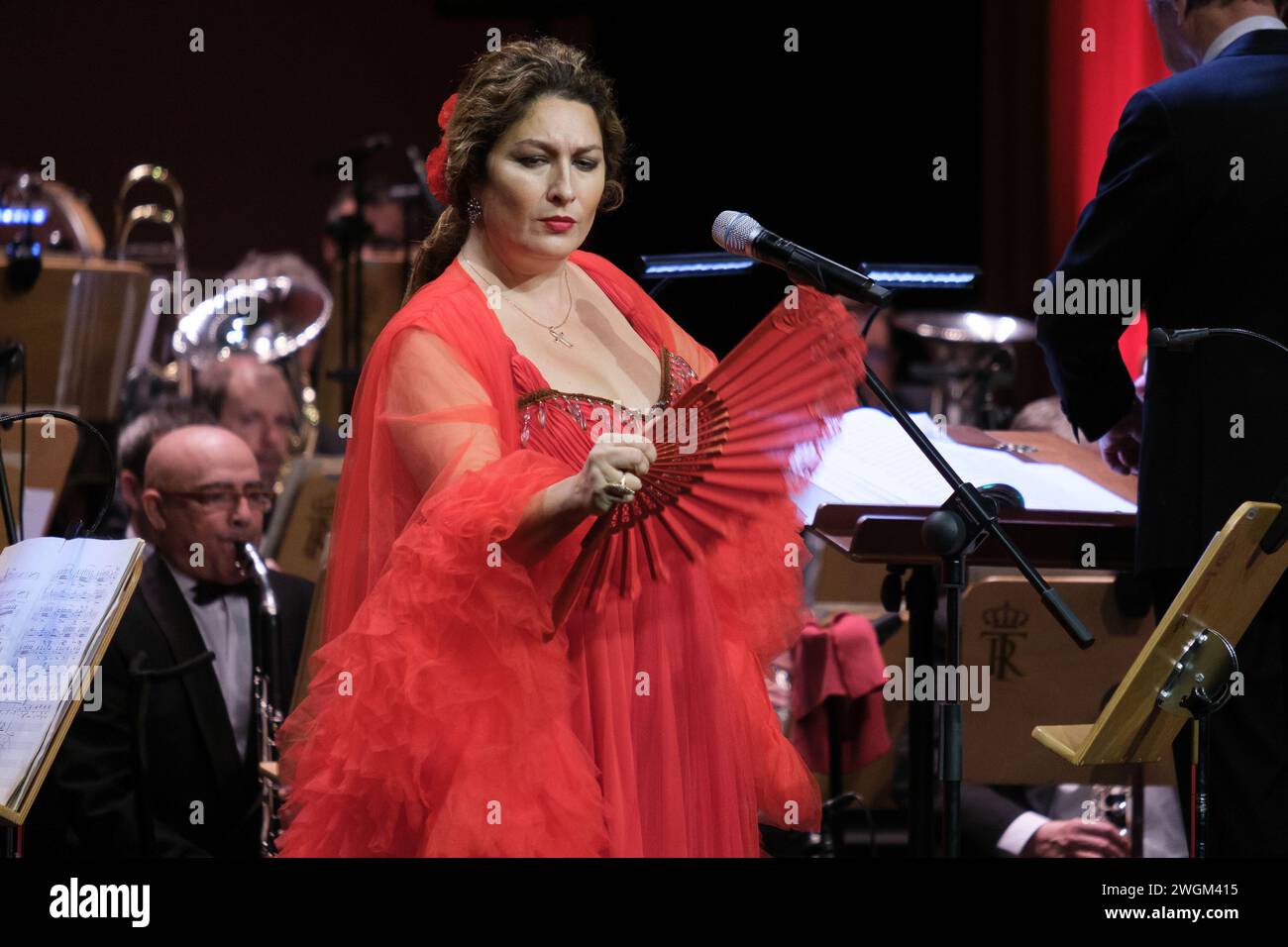 Flamenco singer Estrella Morente performs during the concert with the ...