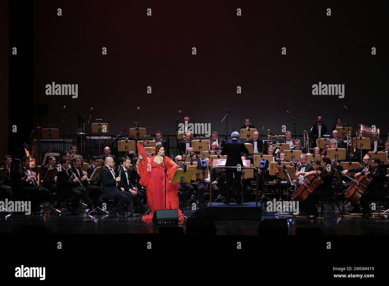 Flamenco singer Estrella Morente performs during the concert with the ...