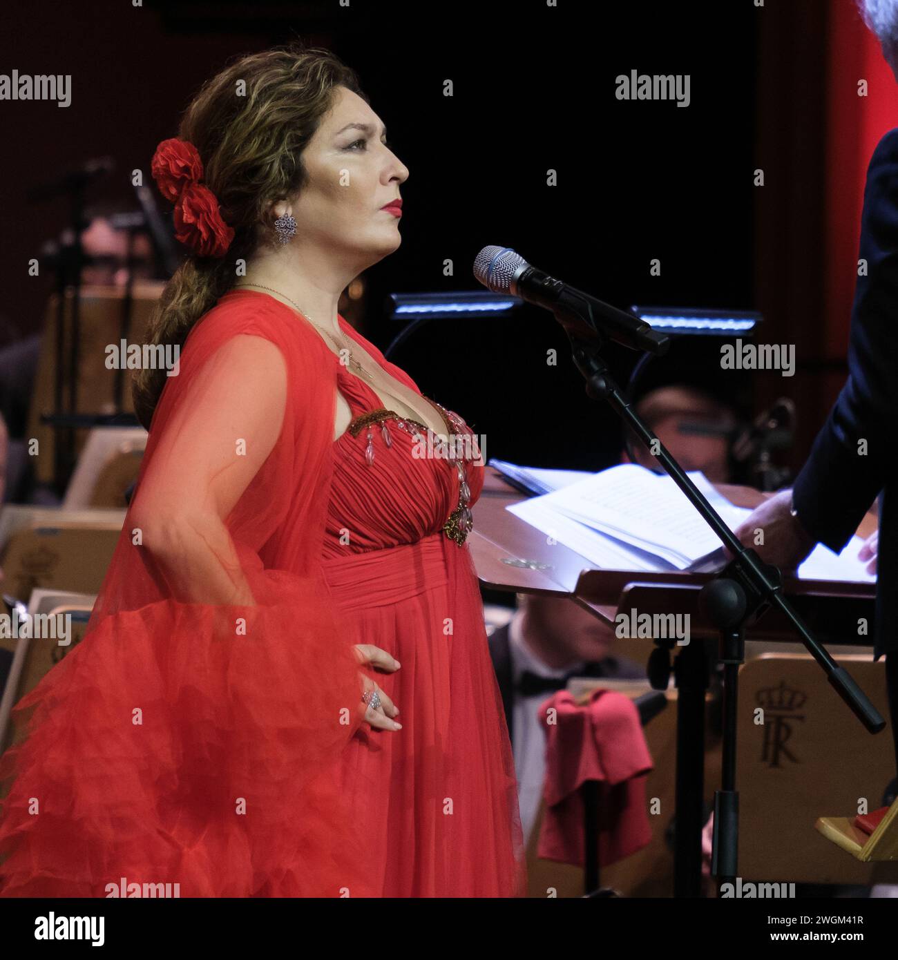 Flamenco singer Estrella Morente performs during the concert with the ...