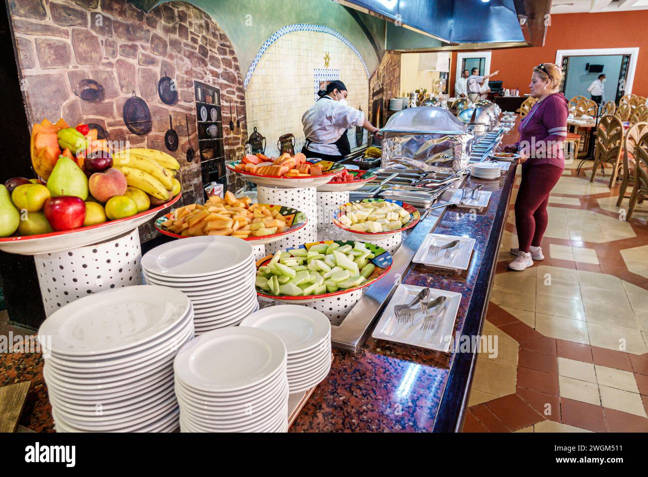 Buffet breakfast room restaurant restaurants dine dining eating out hi ...