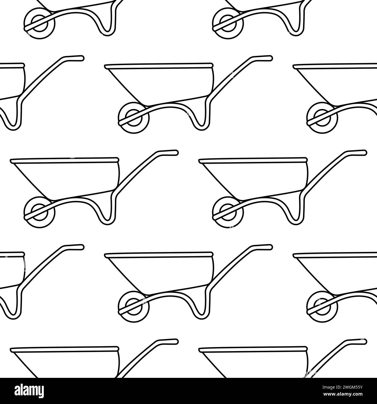 Woman garden line drawing Stock Vector Images - Alamy