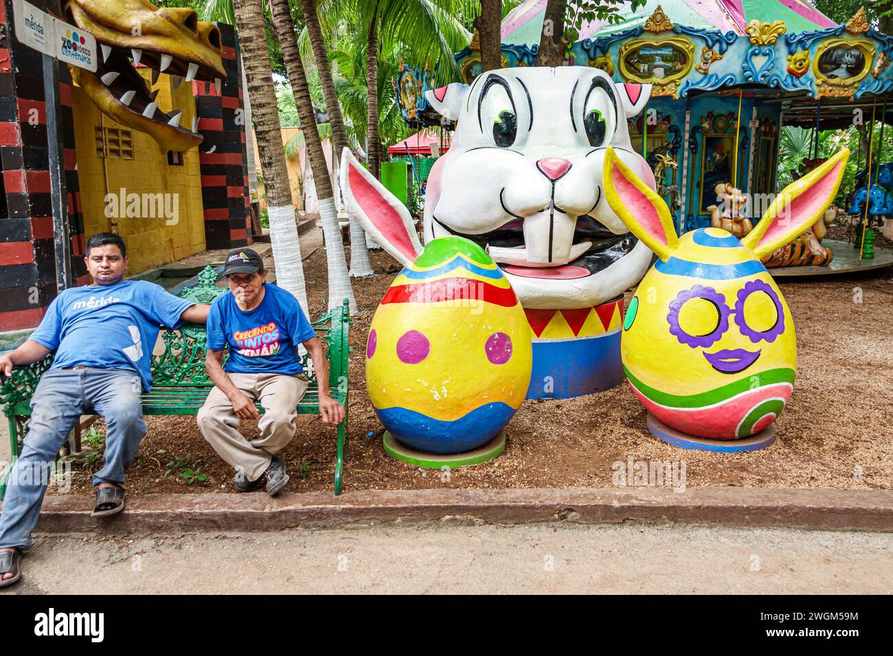 Merida Mexico,Parque Zoologico del Centenario centennial public park ...