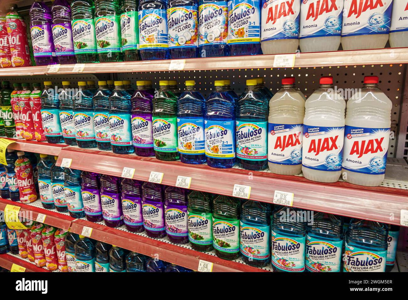Household cleaners on store shelves hi-res stock photography and images ...