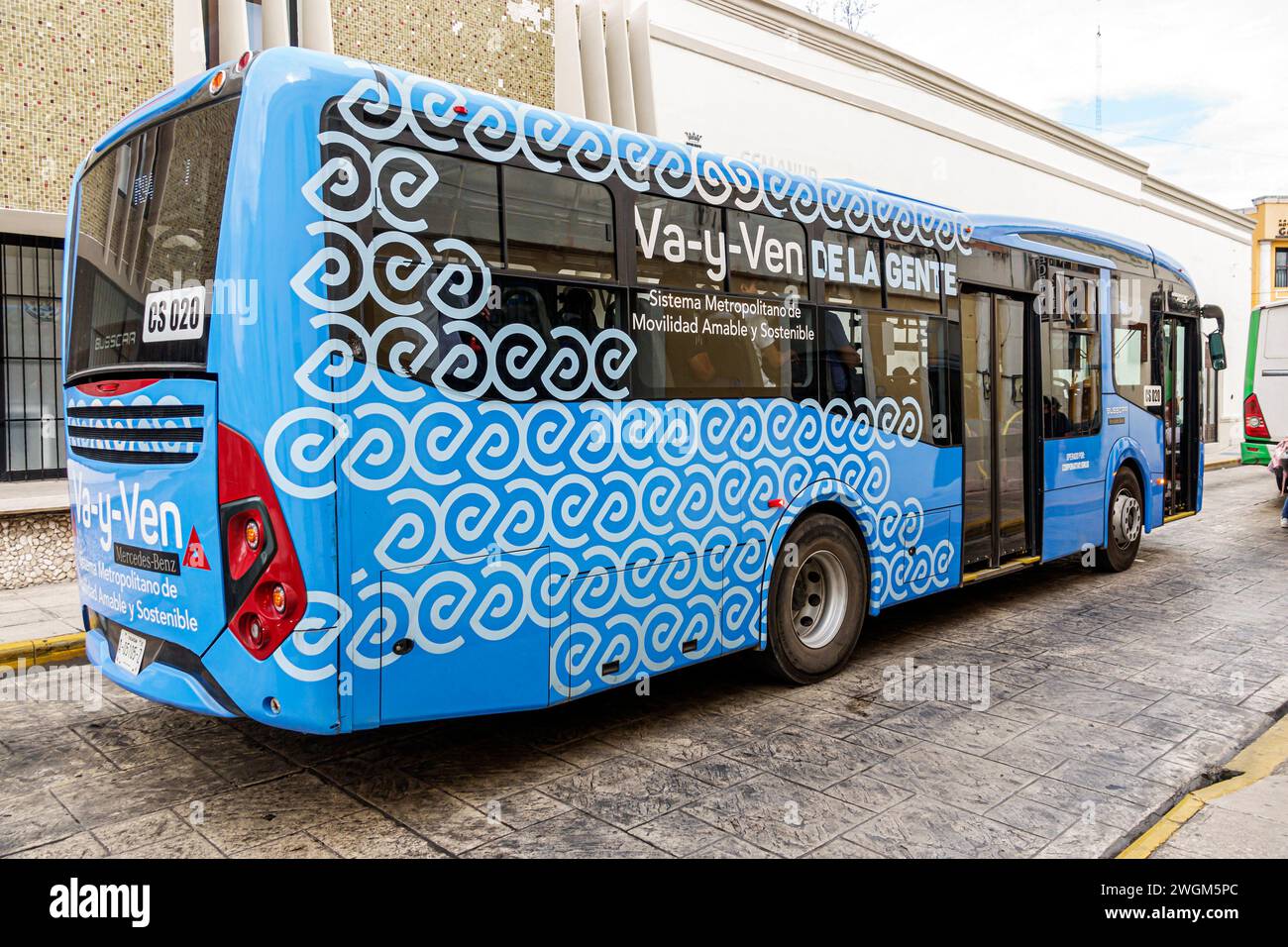 Merida Mexico,Barrio de Santiago Centro,Calle 59,public bus ...