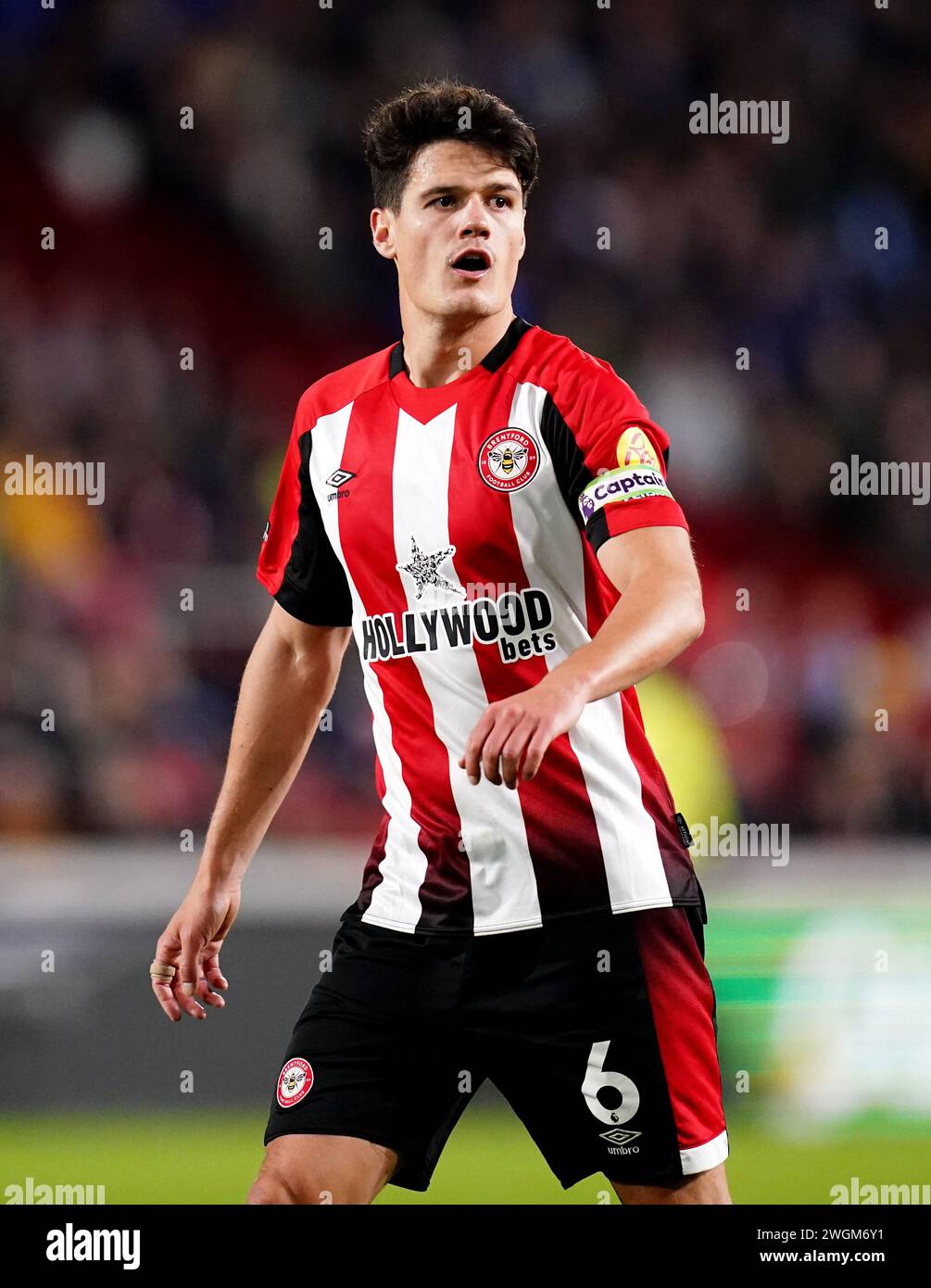 Brentford's Christian Norgaard during the Premier League match at the ...