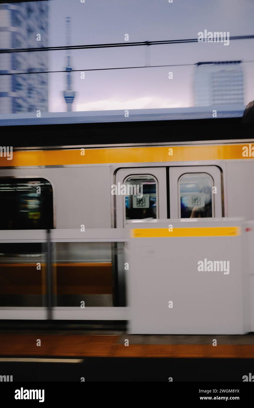 Yellow train japan hi-res stock photography and images - Alamy