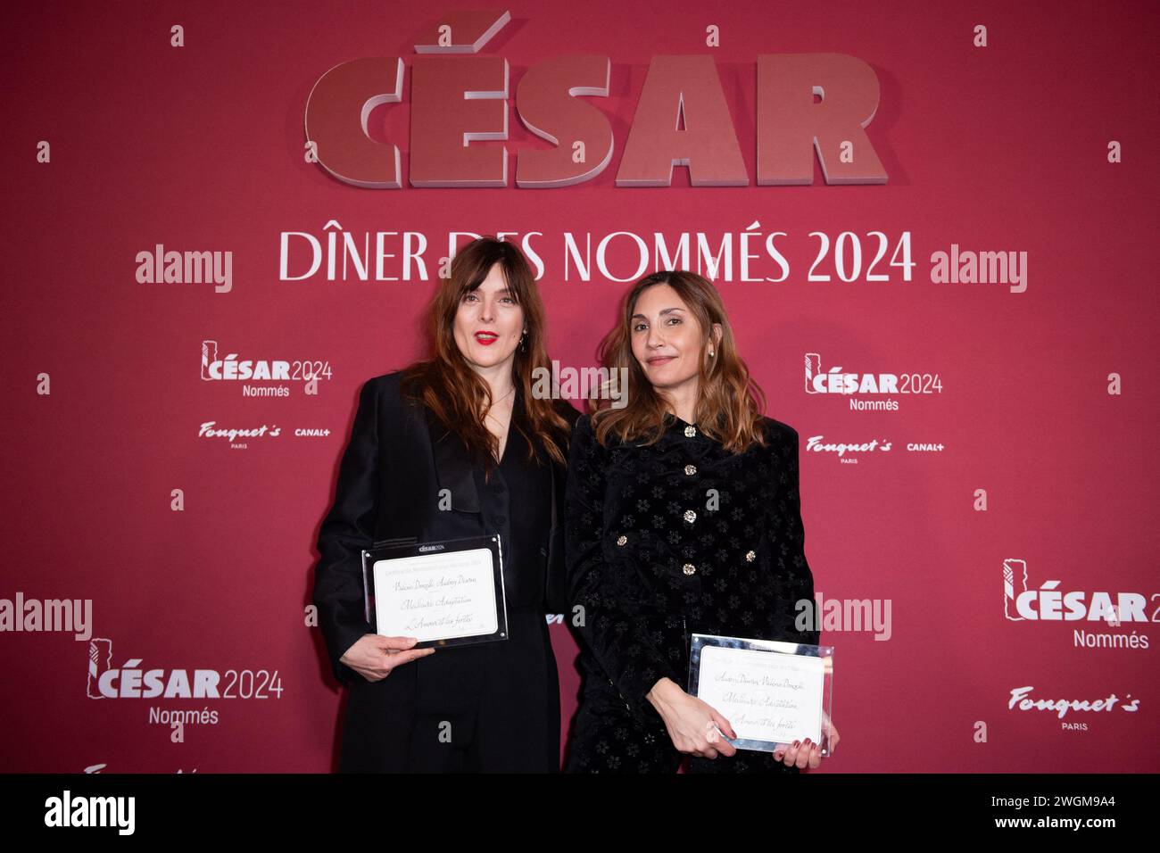 Paris, France. 05th Feb, 2024. Valerie Donzelli and Audrey Diwan ...