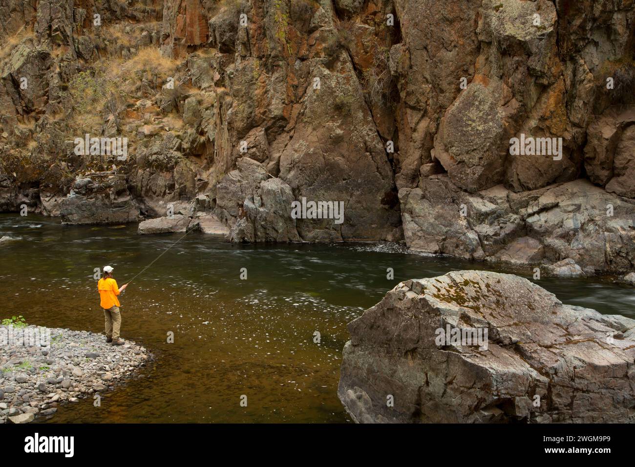 Fly fishing along Imnaha River Trail, Imnaha Wild and Scenic River ...