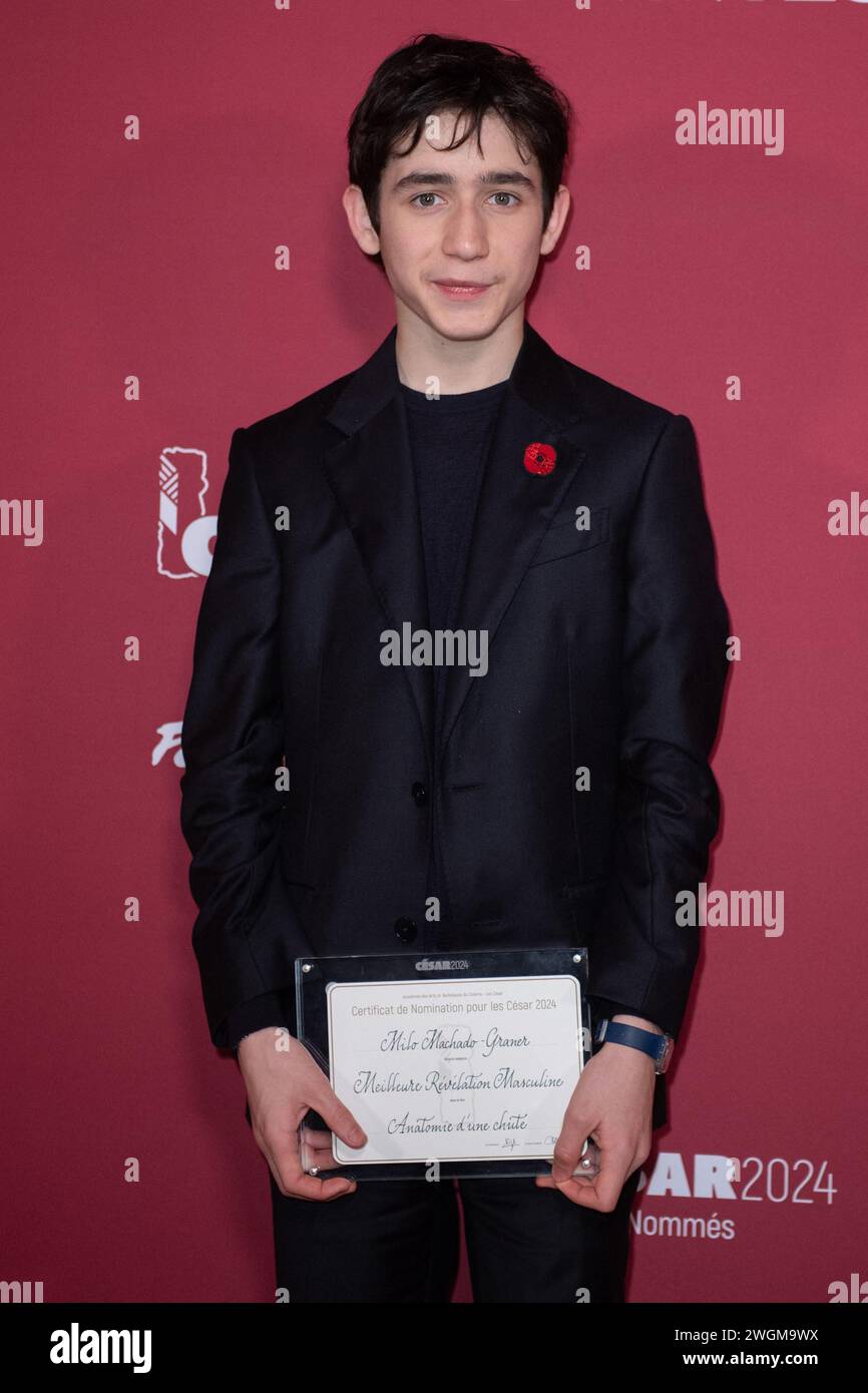 Paris, France. 05th Feb, 2024. Milo Machado Graner attending the Cesar ...