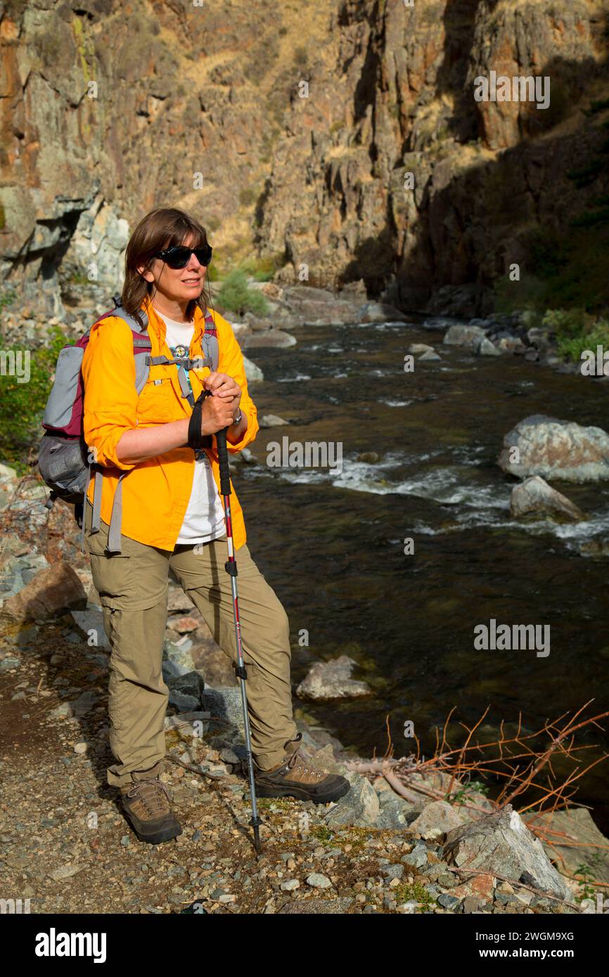 Hiking on Imnaha River Trail, Imnaha Wild and Scenic River, Hells ...