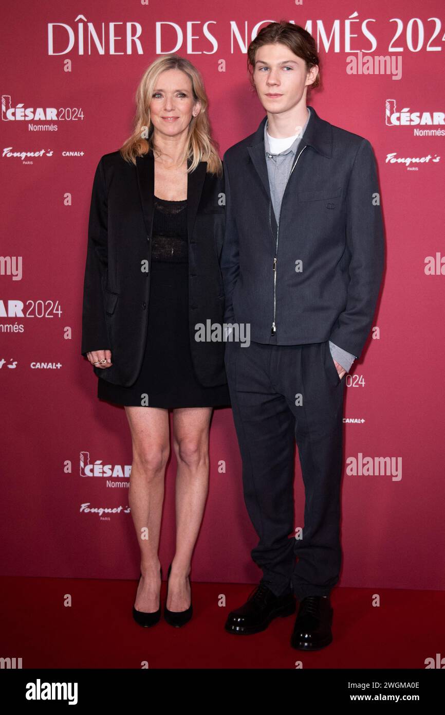Paris, France. 05th Feb, 2024. Lea Drucker and Samuel Kircher attending ...