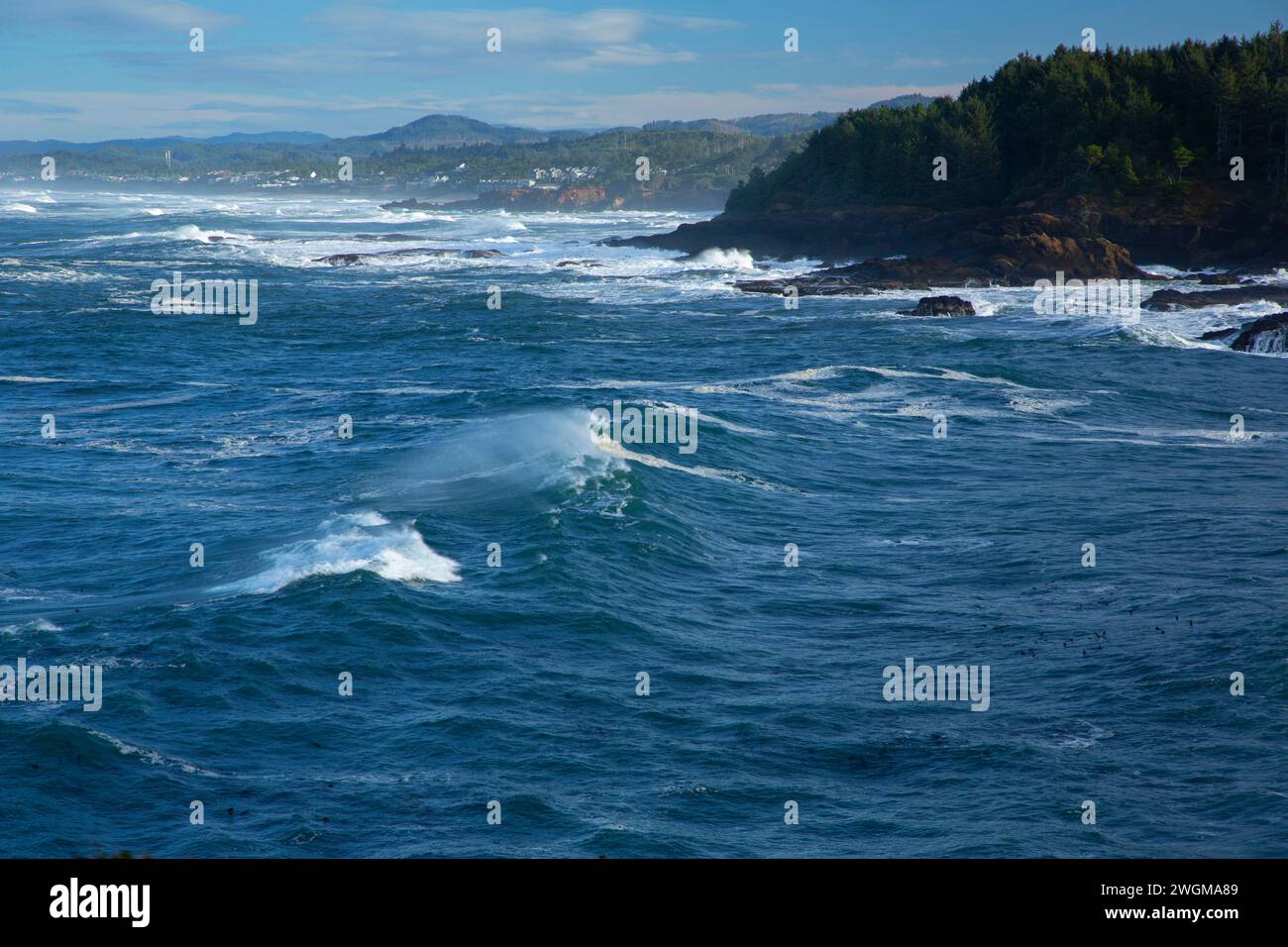 Boiler Bay, Boiler Bay State Park, Oregon Stock Photo - Alamy