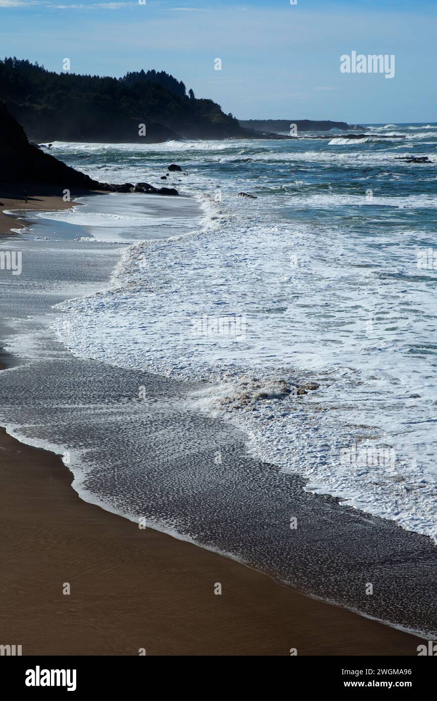 Fogarty Creek Beach, Fishing Rock State Park, Oregon Stock Photo - Alamy