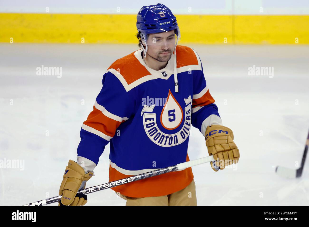 NHL profile photo on Edmonton Oilers player Cody Ceci at a game against ...