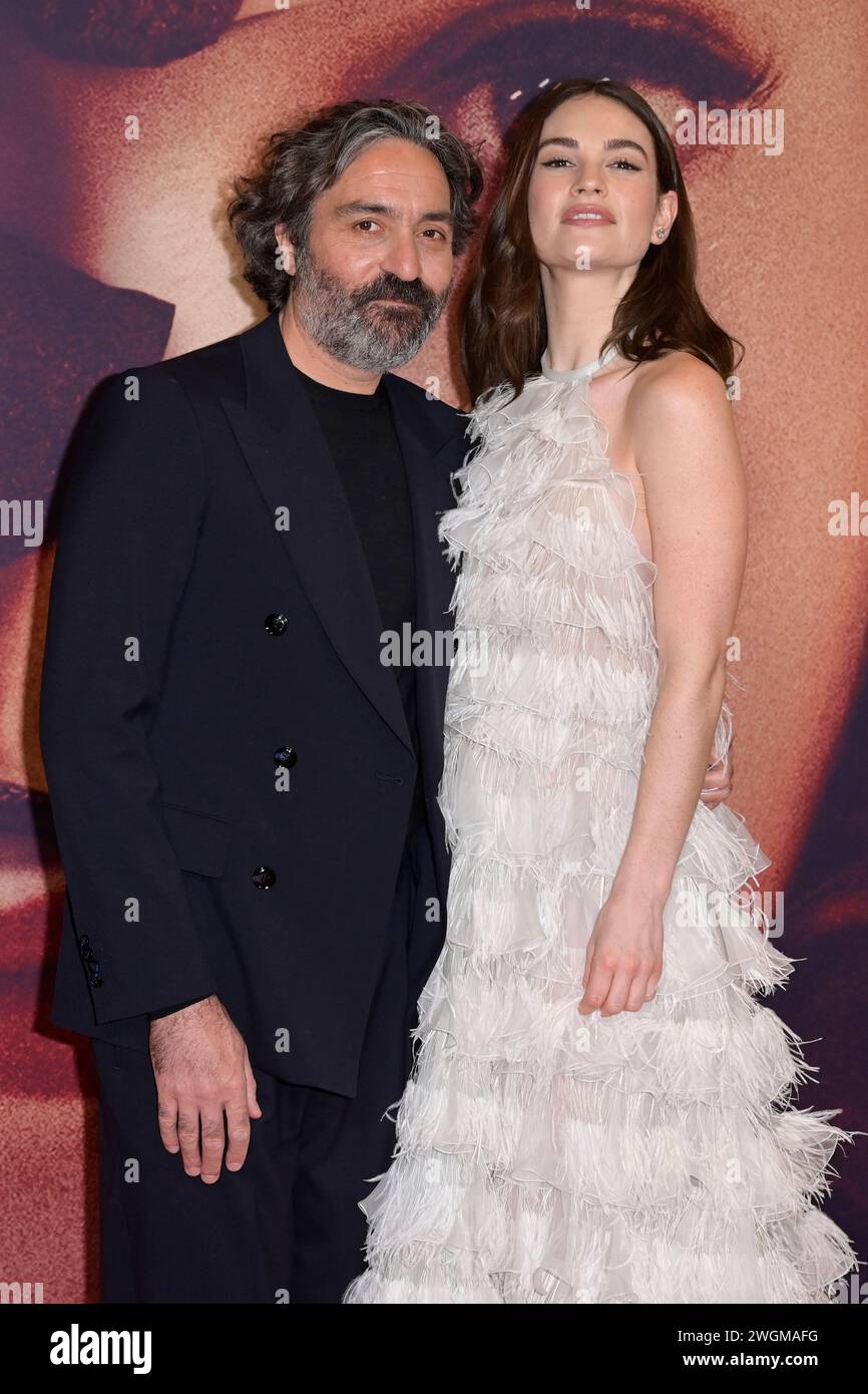 Rome, Italy. 05th Feb, 2024. Saverio Costanzo (l) and Lily James attend ...