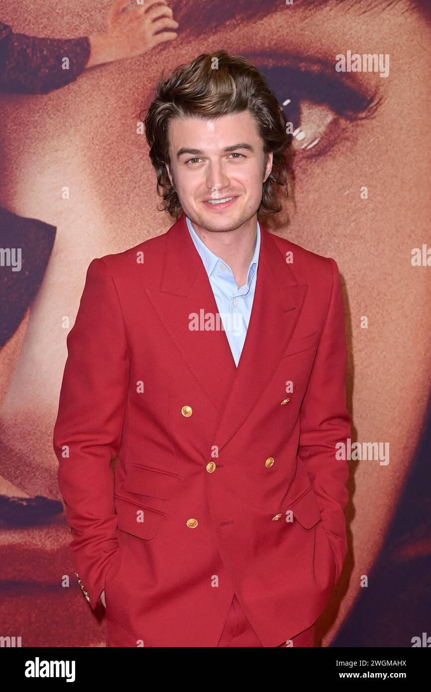 Joe Keery attends the red carpet of "Finalmente l'alba" premiere at Cinema Barberini Stock Photo ...