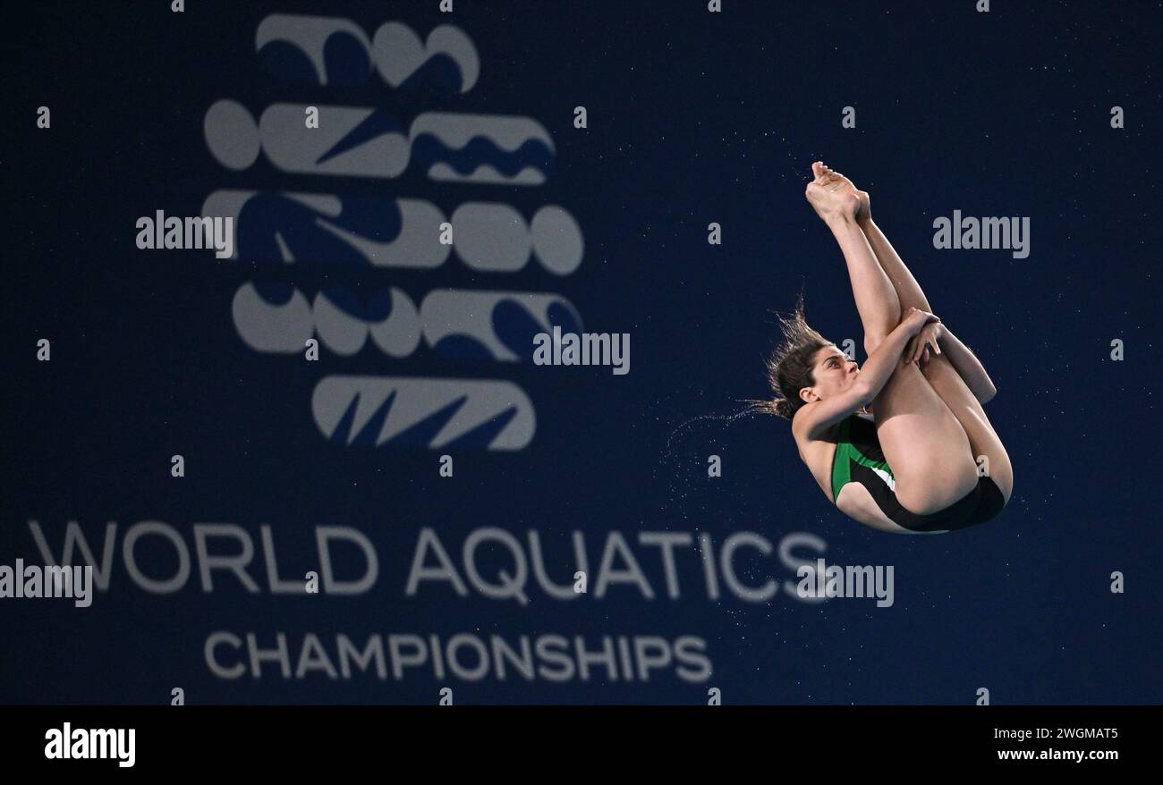 Doha, Qatar. 5th Feb, 2024. Alejandra Orozco Loza of Mexico competes ...